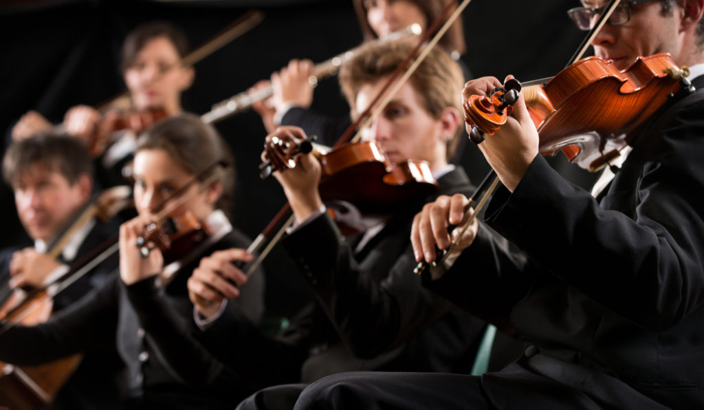 » Orchestra first violin section
